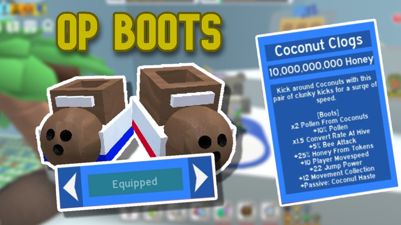 Buying COCONUT CLOGS! | Bee Swarm Simulator - YouTube