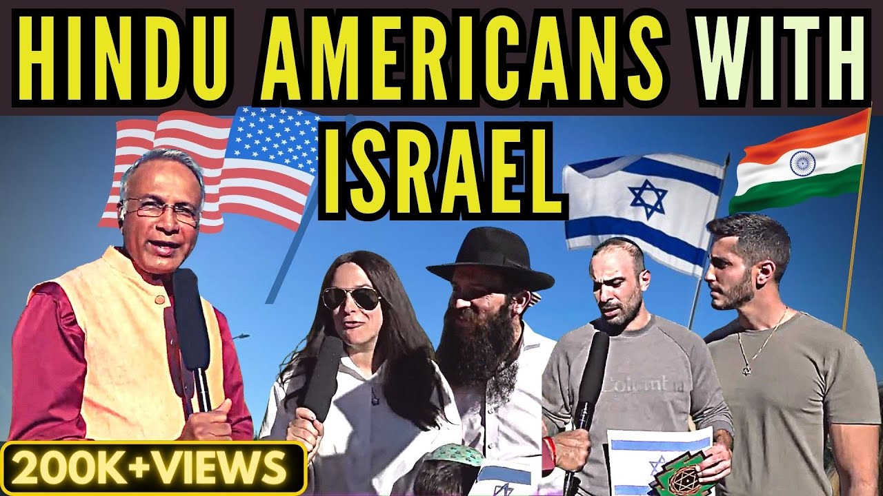 Bay Area Hindu Americans stand with Israel • Large crowd gathers to ...