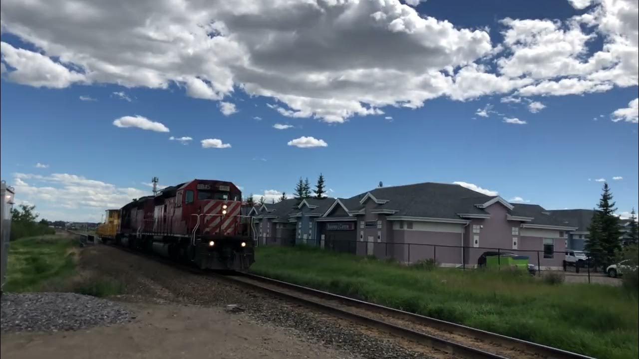 SUPER RARE! CP 6045 Leading CWR Train - YouTube
