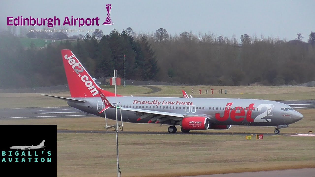 18 Minutes of Plane Spotting at Edinburgh Airport Includes B737, A320 ...