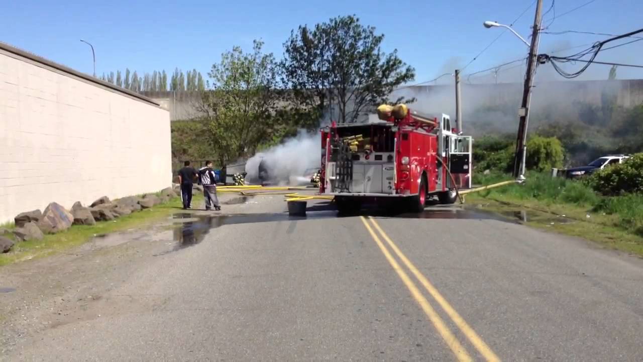 Car fire in Kent, WA part 2 - YouTube