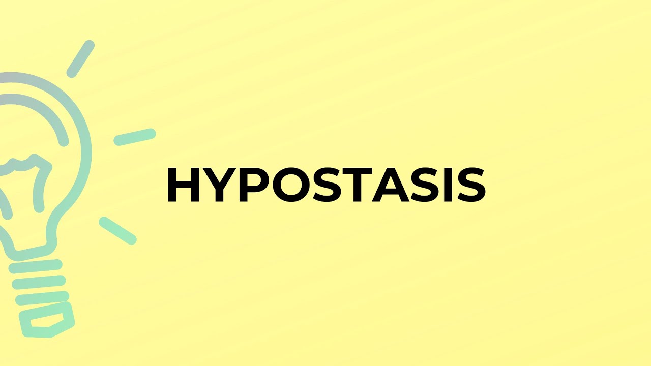 What is the meaning of the word HYPOSTASIS? - YouTube