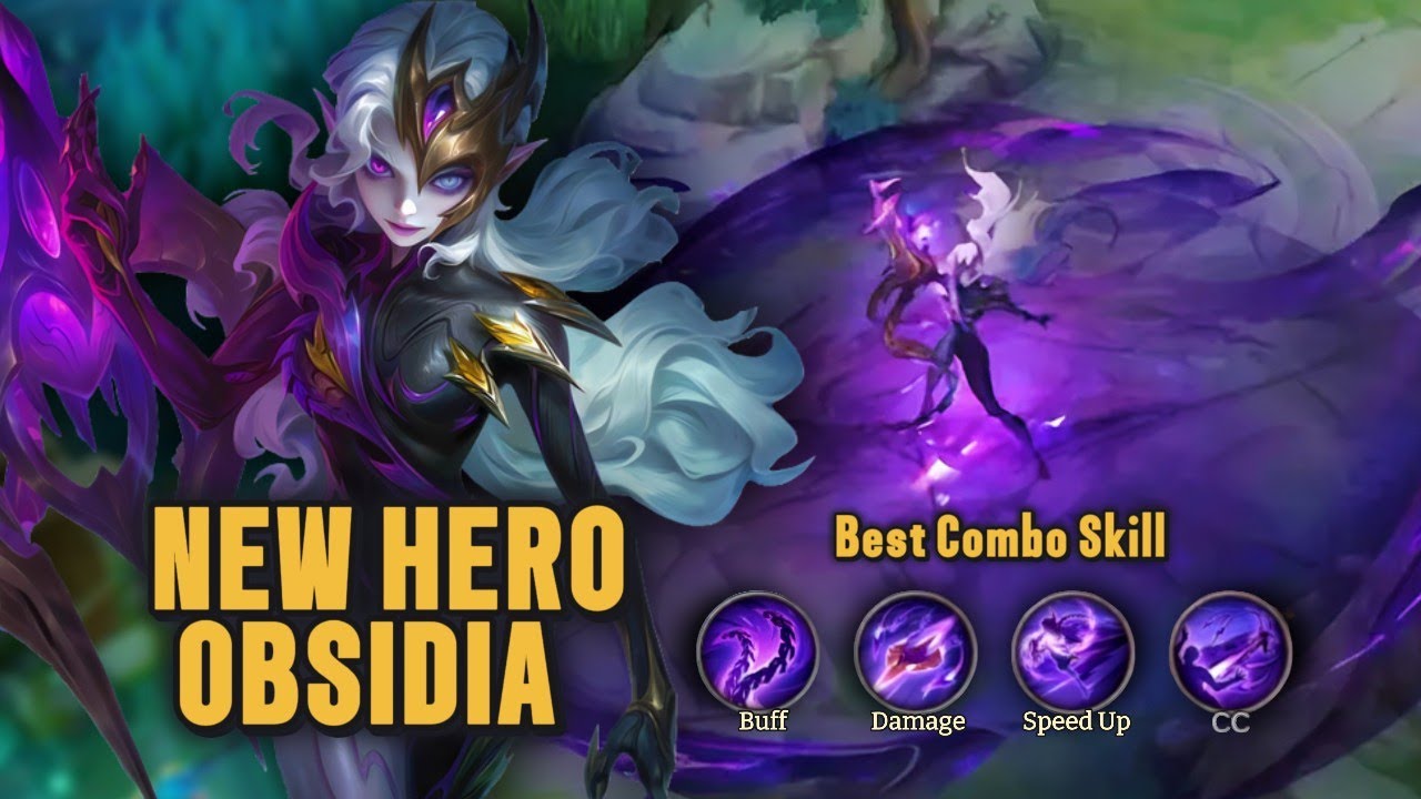 Obsidia New Hero ! Best Combo build, emblem & spell MLBB - YouTube
