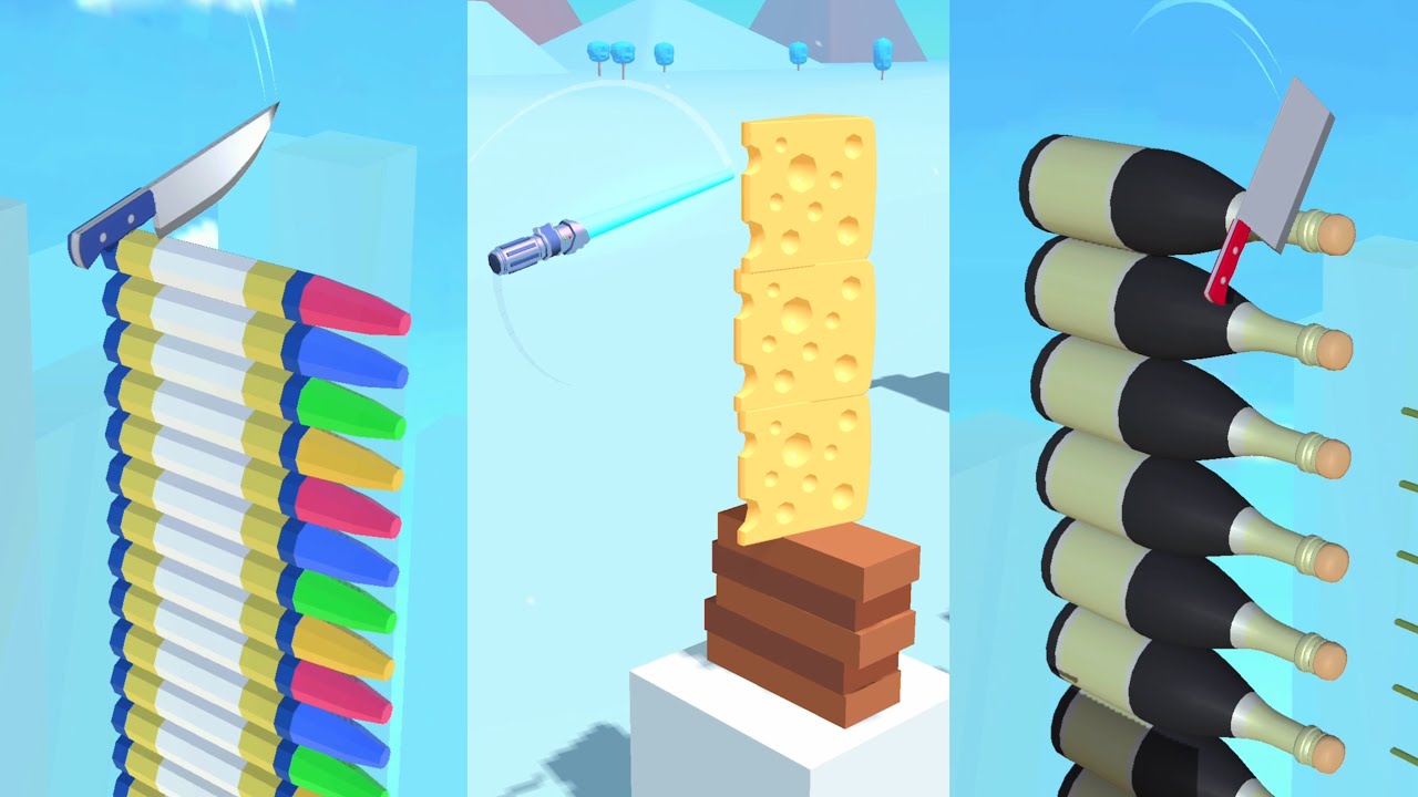 Almost Cut vs Slice Master vs Flying Cut Very Satisfying And Relaxing ...