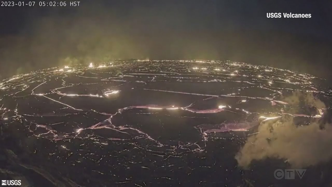 WATCH: Timelapse video of Kilauea volcano's lava flow - YouTube