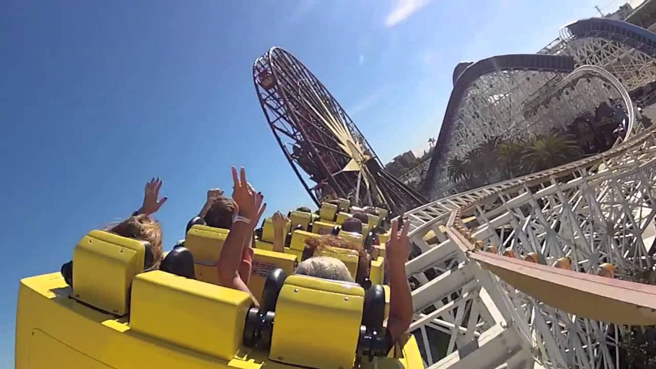 California Screamin' with scared grandma - YouTube