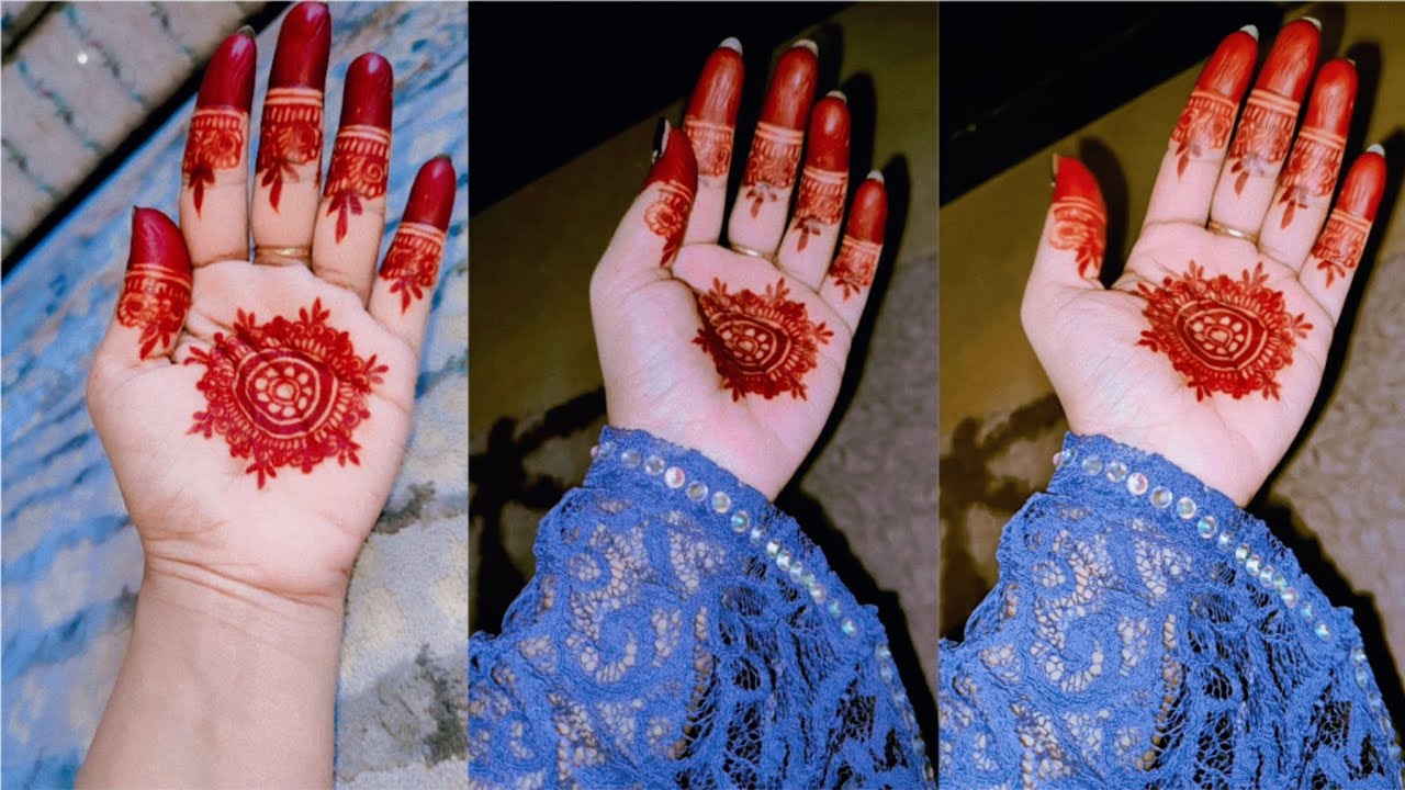 tikli mehndi design | fronthand mehndi | simple mehndi |easymehndi ...