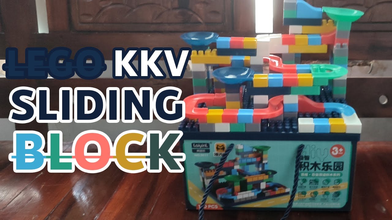 KKV Slide Block / Lego Brick Sliding Murah Unboxing & Review | Mr. Man ...