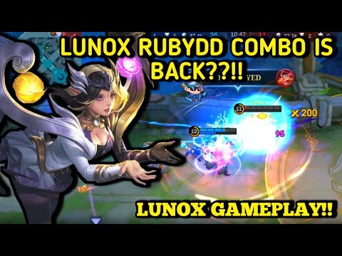 RUBY DD COMBO!!! LUNOX GAMEPLAY!| SOLO RG !! | MOBILE LEGENDS - YouTube