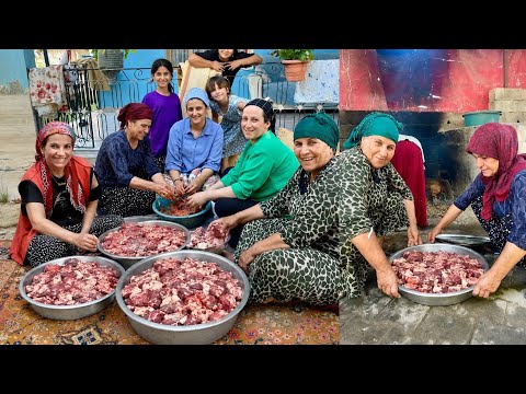 Köy Evimizde Yemek Daveti Odun Ateşinde Kuzu Eti | Belgesel Tadında Köy Hayatı