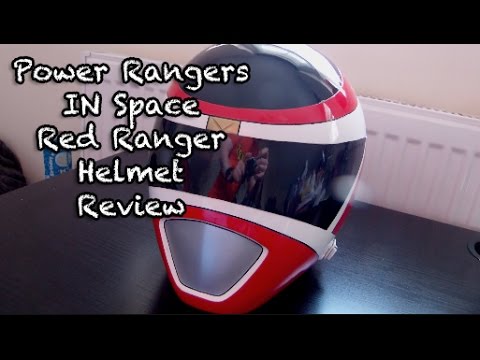 Power Rangers In Space Red Ranger helmet costume review - YouTube