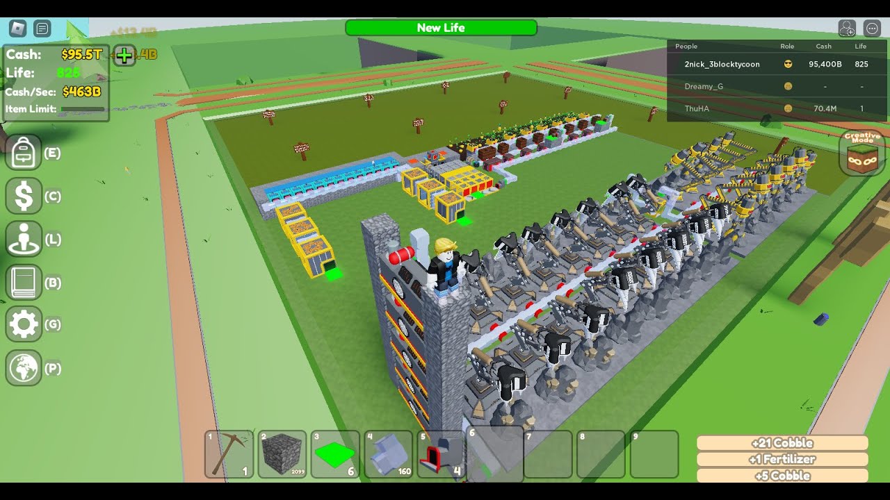 FunzPlayz! - Multi (Farm)! [Life:825] #1 in Roblox : Block Tycoon ⛏️ - YouTube