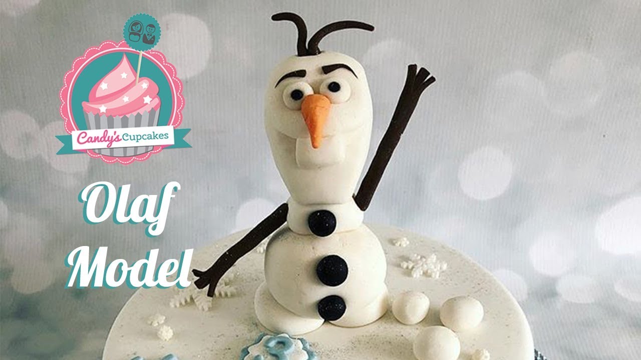 How to Make an Olaf Fondant Cake Topper - YouTube