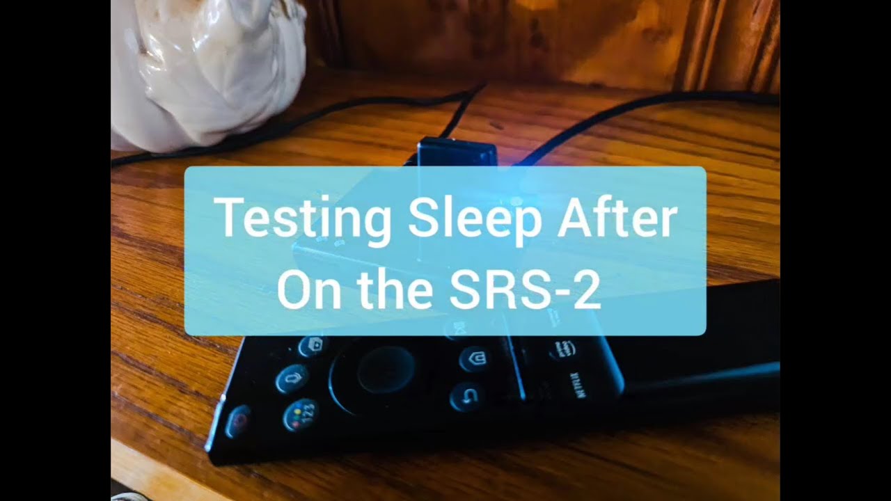 How to test Sleep After (motion detection) on your SRS-2 - YouTube
