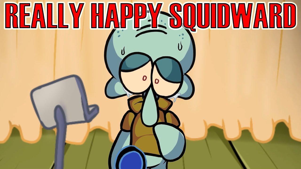 FNF vs Really Happy Squidward Remix 2k22 FULL COMBO (Mistful Crimson ...