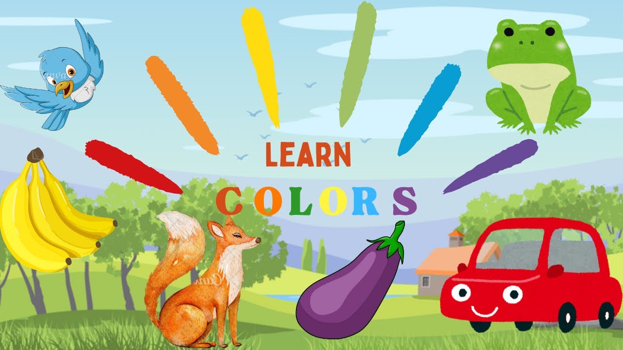 LEARN COLORS WITH FRUITS, VEGETABLES AND MORE | COLORS FOR KIDS - YouTube