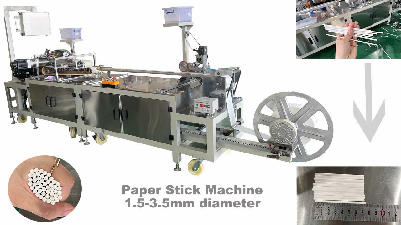 Paper Stick Making Machine for Producing Cotton Swab Stick Lollipop ...