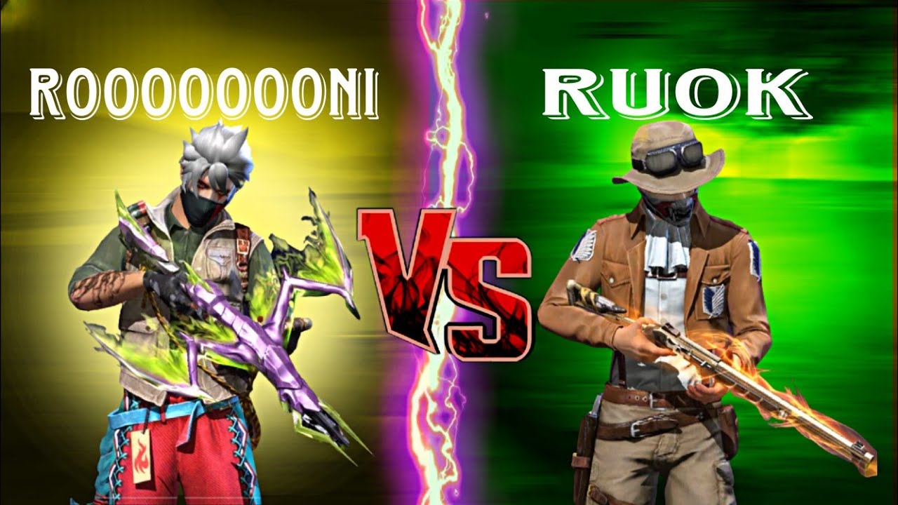 @Rocky VS Ruok ( 1v1) Custom challenge ...🗿🔰👿 #freefire #roukff #video ...