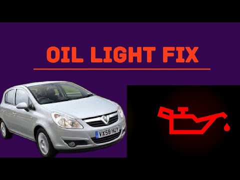 Vauxhall Corsa OIL LIGHT FIX (BEGGINER) - YouTube
