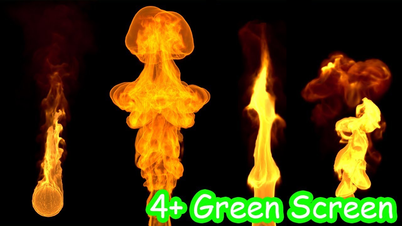 Realistic Fire Green Screen Fire Effect Full HD - YouTube