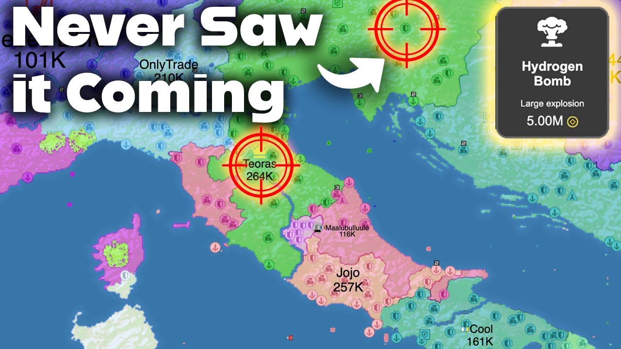 New Map. New Meta. HYDROGEN BOMBS | OpenFront.io - YouTube