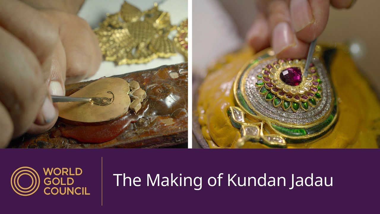 The process of making Kundan Jadau jewellery | English - YouTube