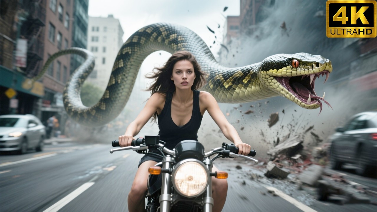 🐍上古巨蟒潛伏在鬧市區，古神附身小夥成功將其製服！【瘋狂蟒蛇|Crazy Python】#驚悚 #災難 #經典奇遇記 #movie #電影 ...