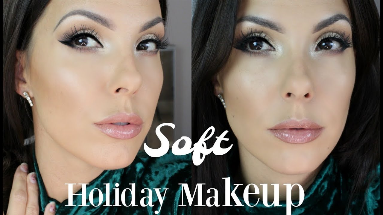 Soft Holiday Party Makeup, Classy Office Party Look - YouTube