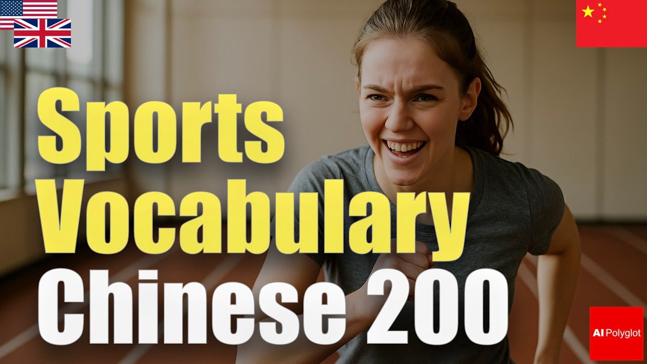 Sports Vocabulary Chinese 200 | Passive listening | Must-Know | with ...