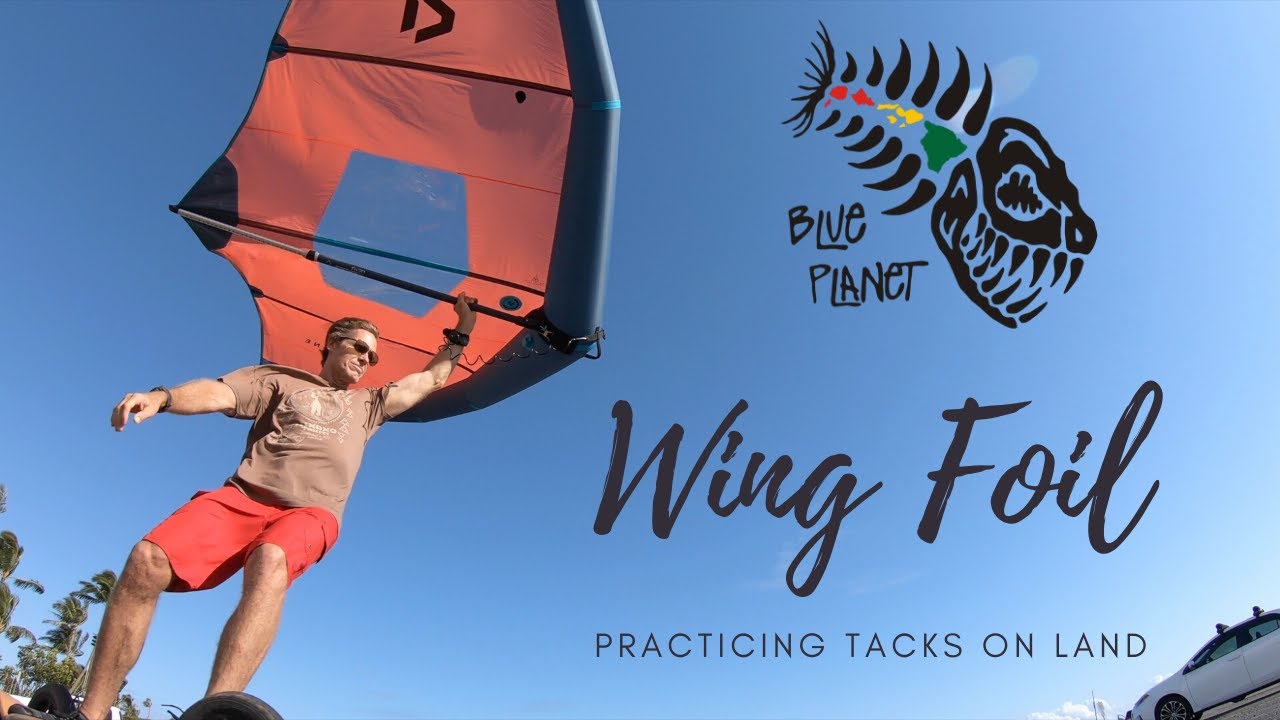 Wing Foil tacking- land practice and tips - YouTube