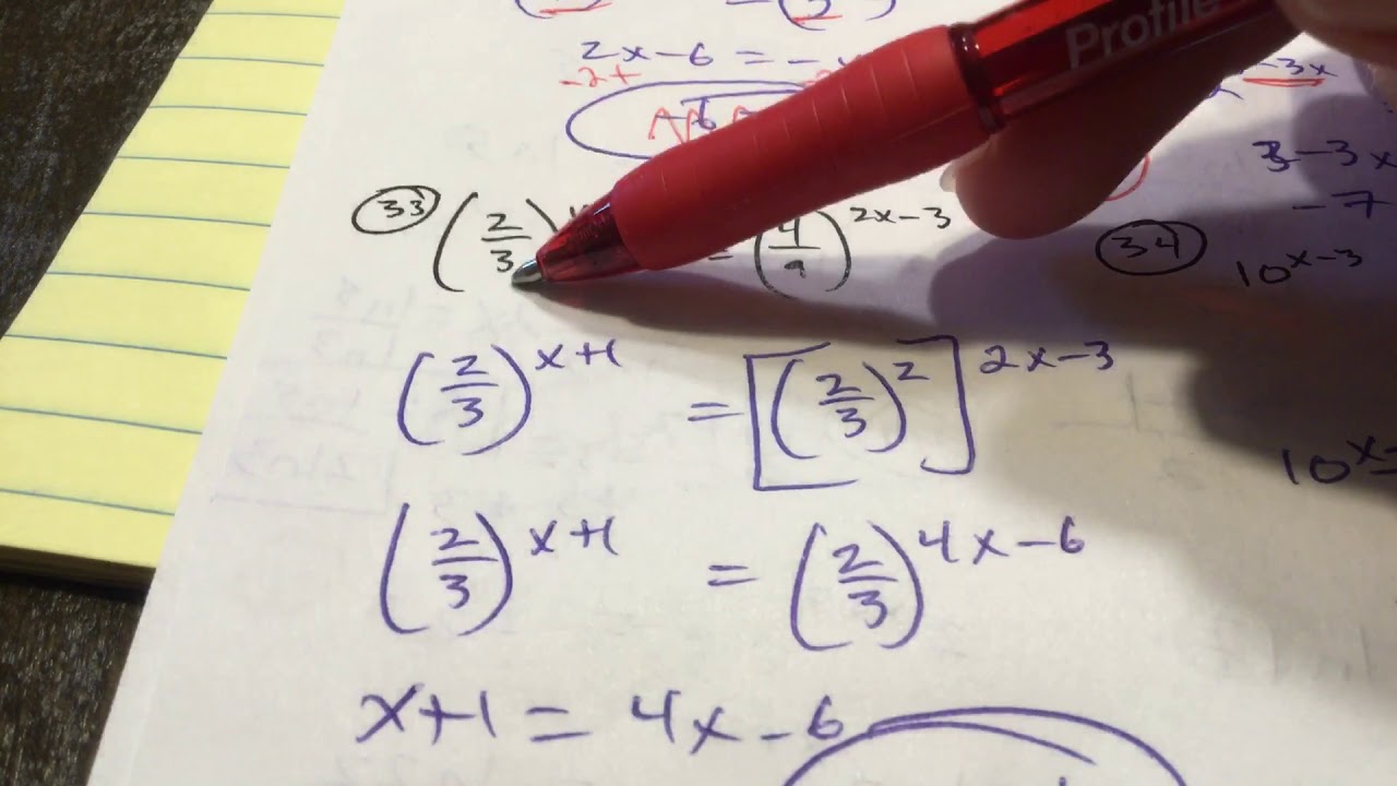 Honors Algebra 2 Chapter 7 Test Review Video #2 Spring 2020 - YouTube