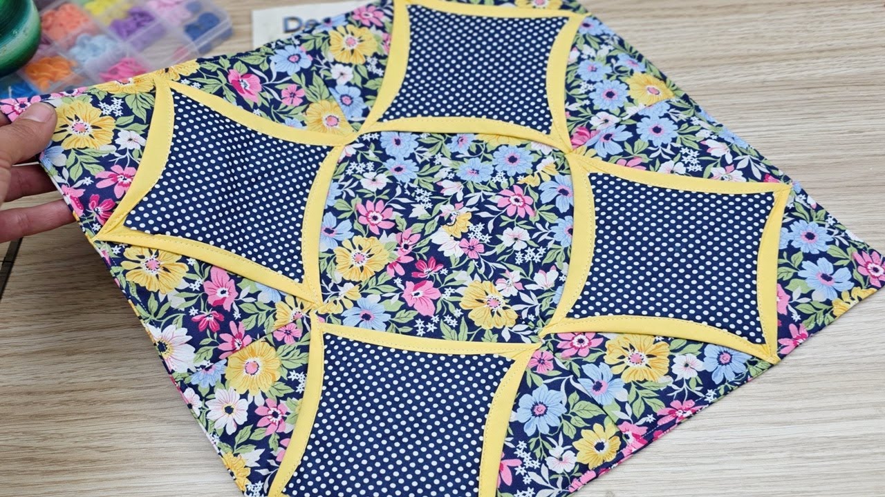 Patchwork Pattern Work. A Very Easy But Effective Method - YouTube
