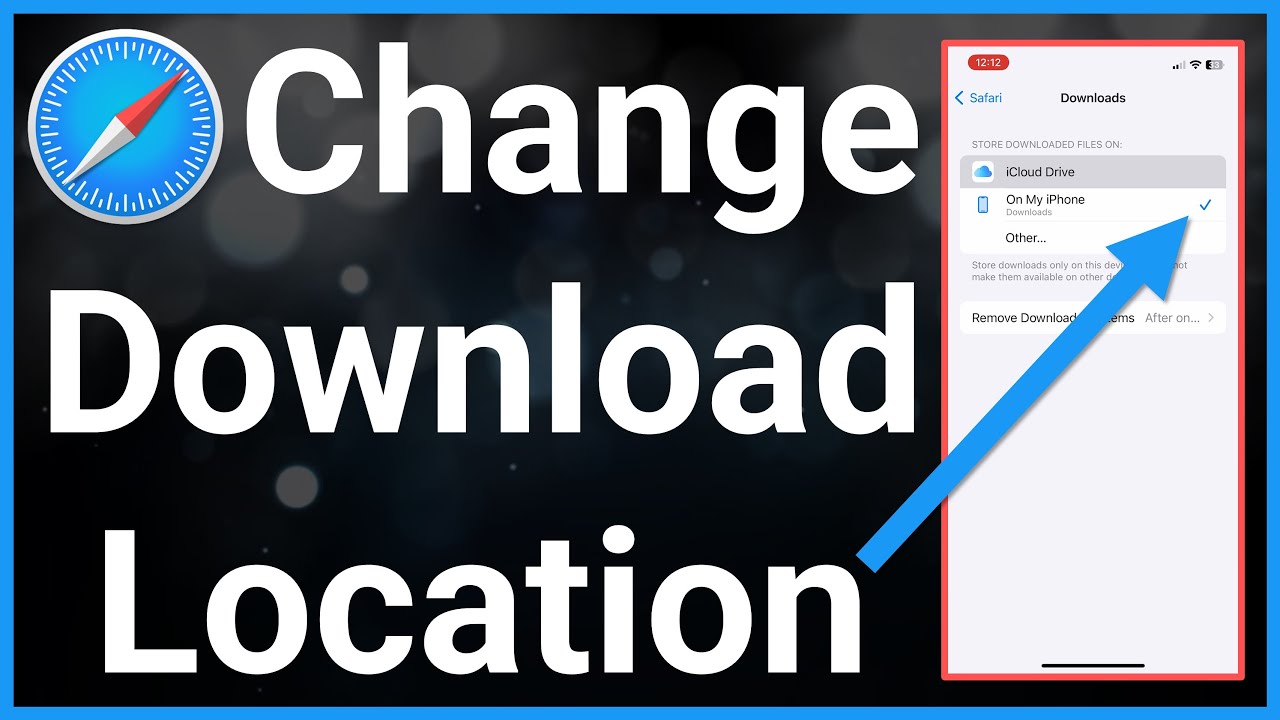 How To Change Default Download Location On iPhone Safari - YouTube