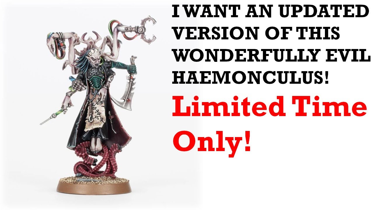 Warhammer 40k Drukhari Urien Rakarth Is THE BEST HAEMONCULUS - YouTube