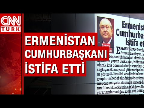 Ermenistan Cumhurbaşkanı Sarkisyan istifa etti
