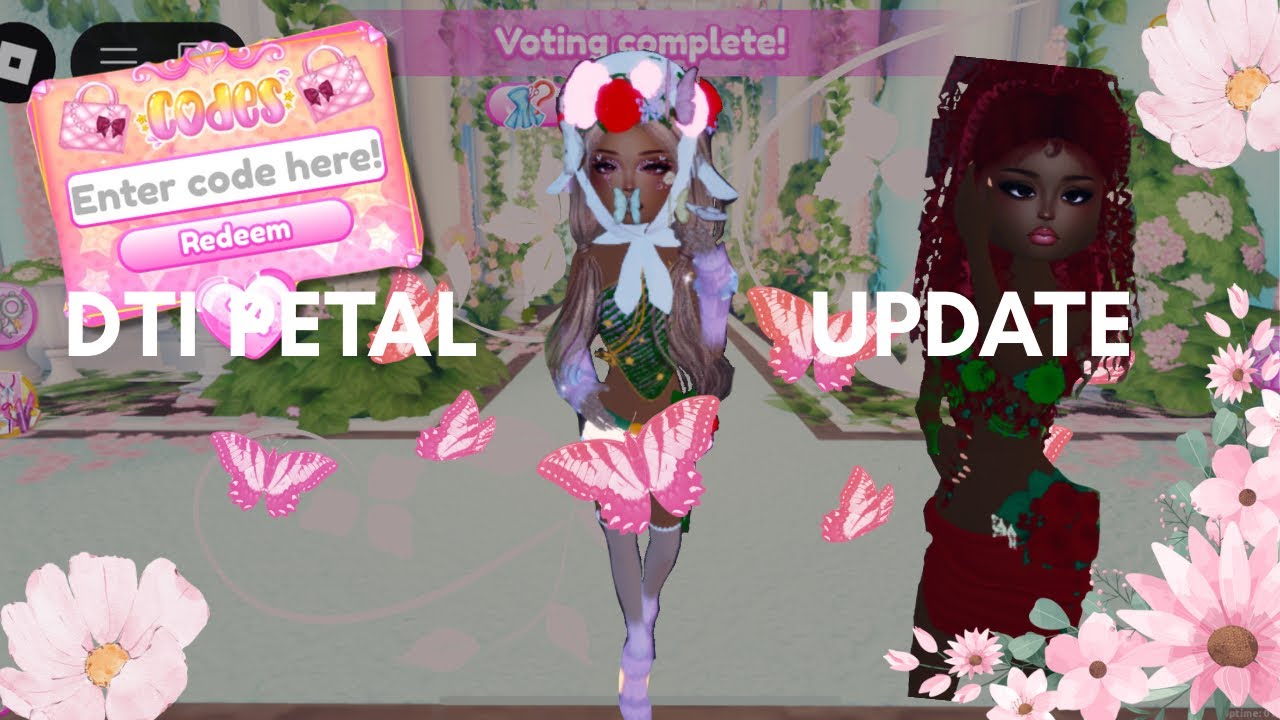 DTI PETAL UPDATE CODES AND MORE 🌸 - YouTube