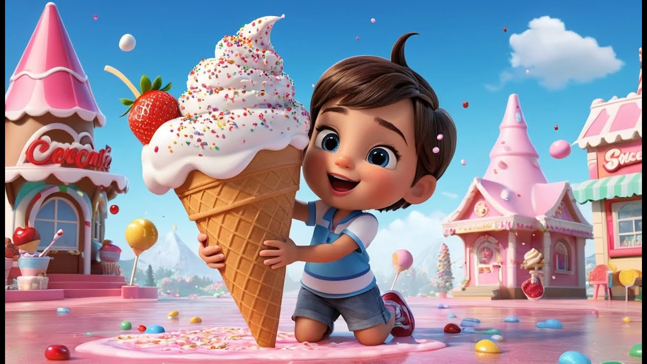 The Ice Cream Bridge Melts Away Rhyme Song | Popular Nursery Rhyme ...