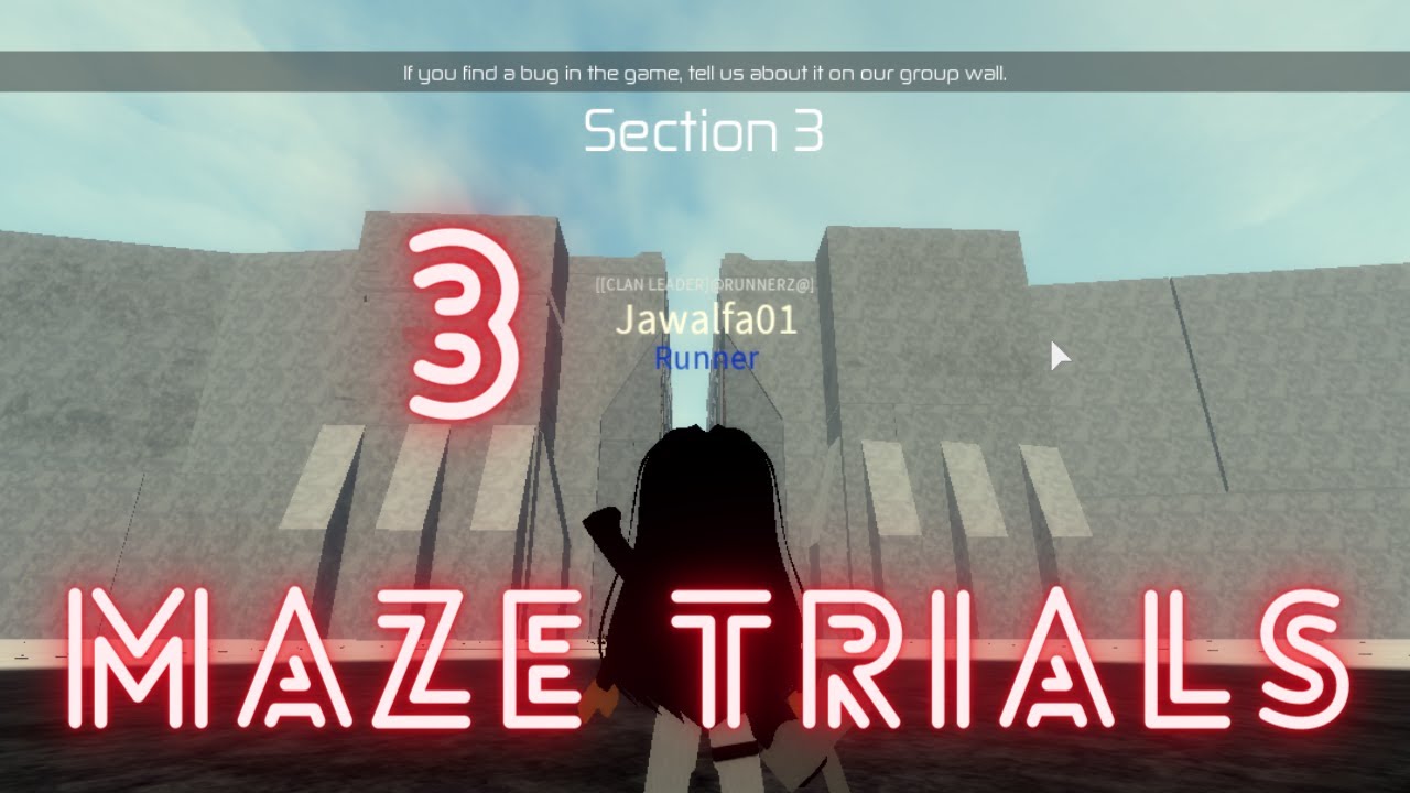 Escape to section 3 in Maze Trials games at Roblox! - YouTube