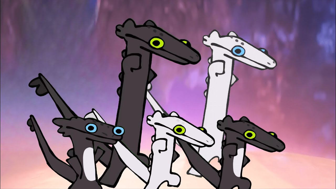 Dancing Toothless except it's the whole family - YouTube