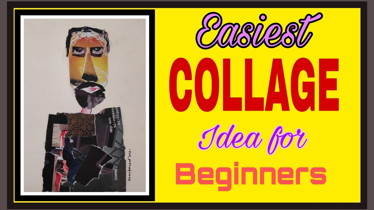 Easiest Collage Idea for Beginners (কোলাজ ) - YouTube