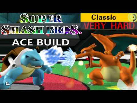 Super Smash Bros. Melee - Classic Mode Gameplay with Blastoise (VERY HARD)