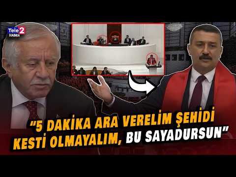 İYİ Partili Yüksel Selçuk Türkoğlu 7 bin 500 şehidin adını okumak üzere kürsüden inmedi!