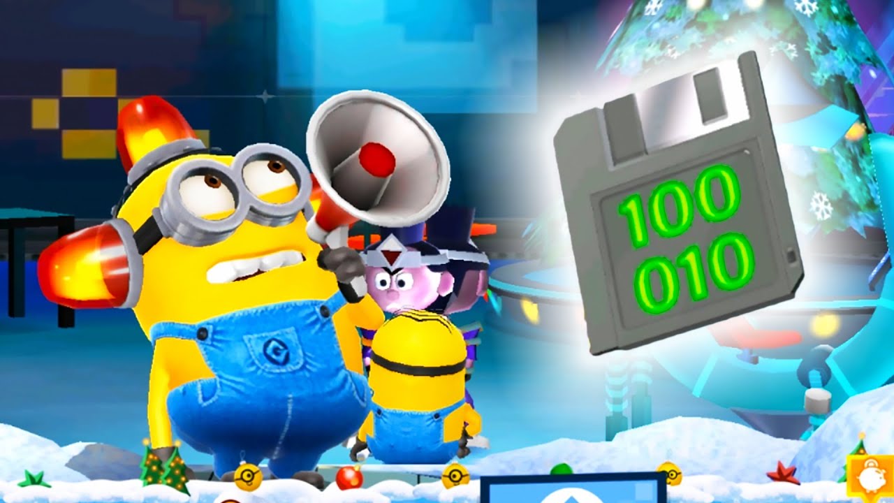 Collecting Data with Bee-do minion in stolen presents. Despicable me ...