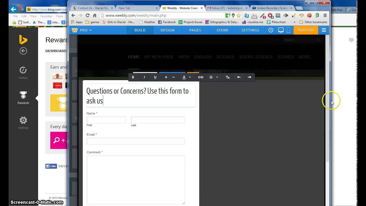 How to Create Forms and Assignments in Weebly - YouTube