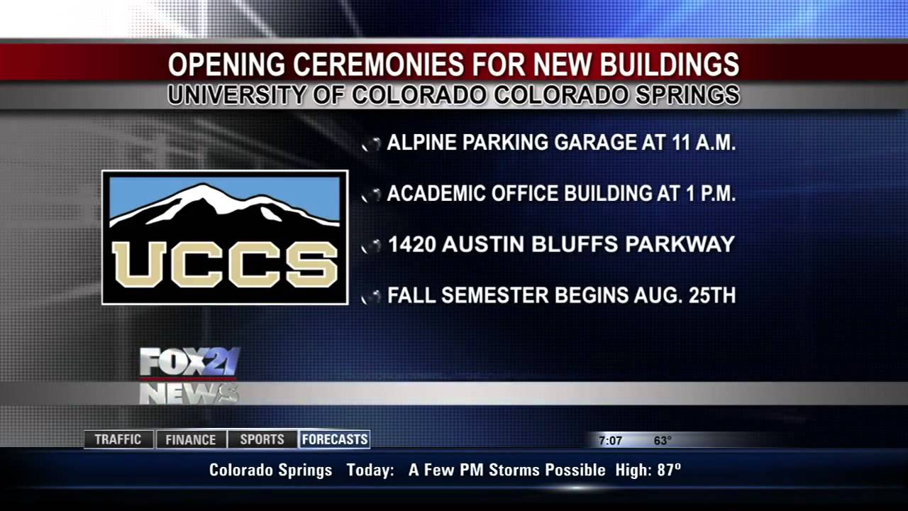 UCCS holds opening ceremony for the Alpine Parking Garage and Academic ...