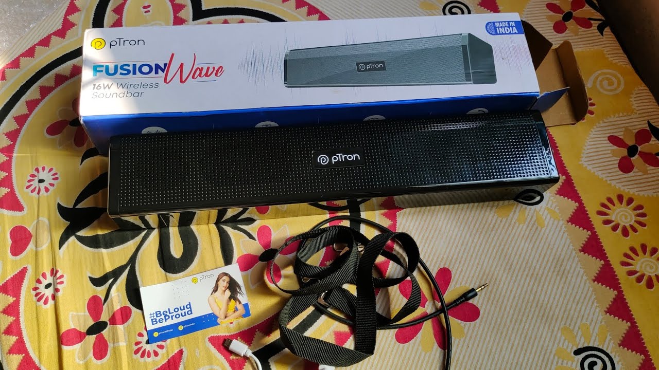 Ptron Fusion Wave Soundbar 16w | Amazon_sale | Unboxing - YouTube