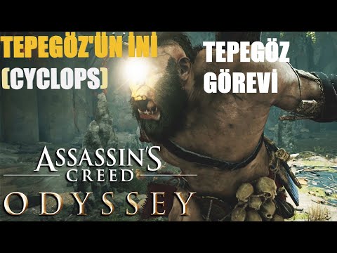 TEPEGÖZ'ÜN İNİ (cyclops=brontes) tepegöz görevi || Assassin's Creed Odyssey || türkçe altyazılı