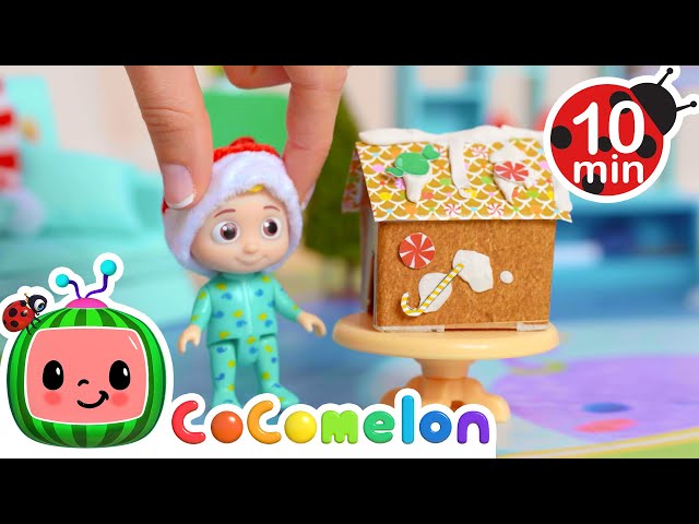 JJ's Family Christmas Party 🎄 CoComelon Toy Play Learning | Nursery ...