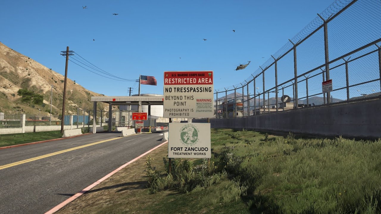 WDY_STICKY_VICKY 5 Star wanted remix with GTA 5 Flying at military base ...