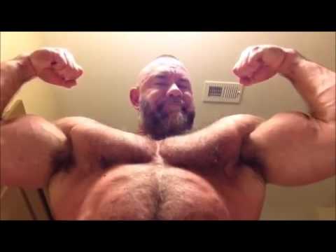 Big muscle daddy- pec bouncing - biceps flexing - YouTube